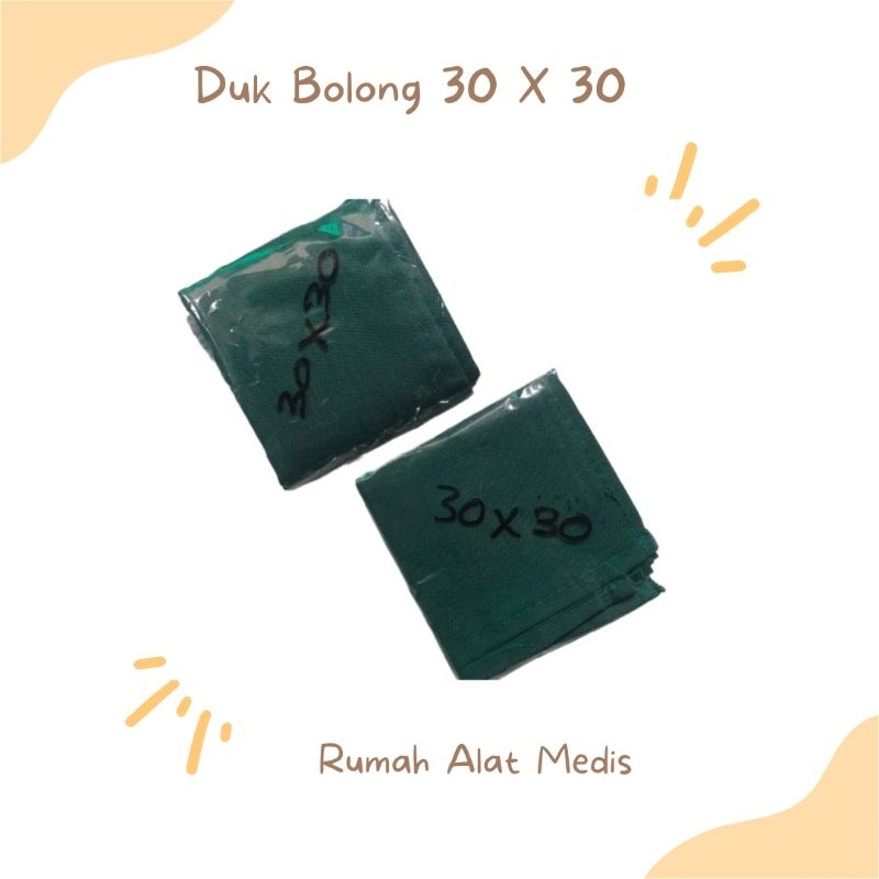 Jual Duk Bolong Non Steril ukuran 30×30 cm Kain Duk Bolong non steril ...