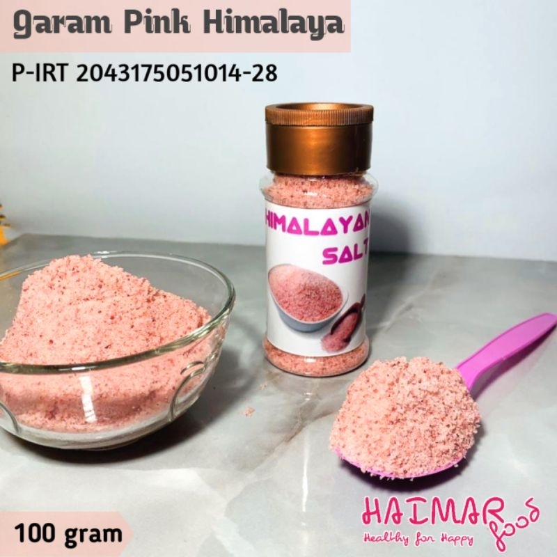 Jual Garam Himalaya, Himalayan Pink Salt, botol tabur 100gram - HAIMAR ...