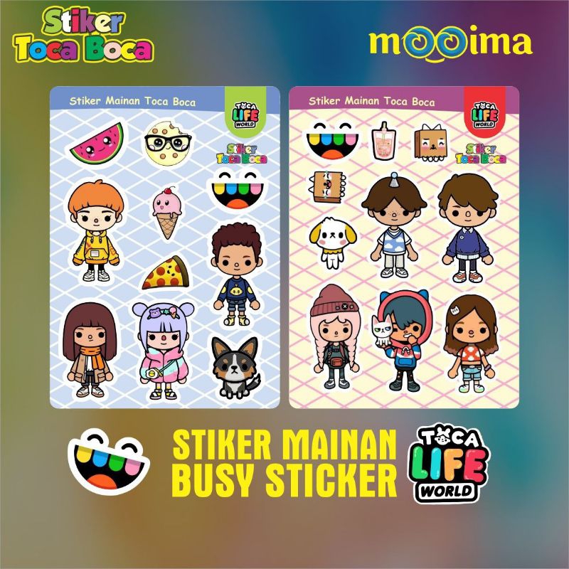 Jual Stiker mainan toca boca / busy sticker / stiker mainan toca boca ...