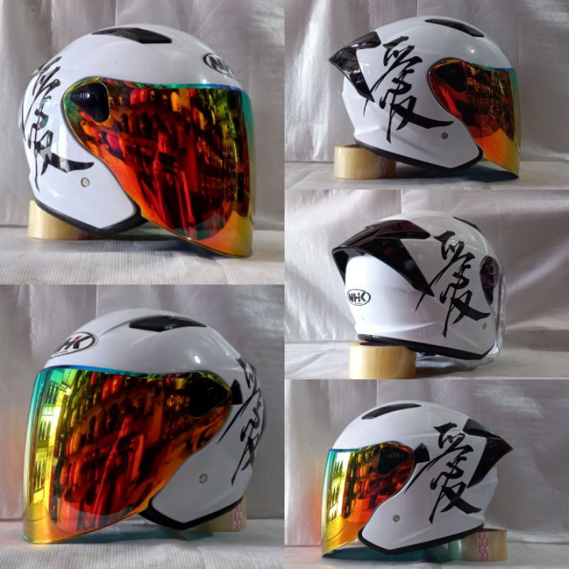 Jual HELM NHK R1 MAX KANJI PAKET GANTENG | Shopee Indonesia