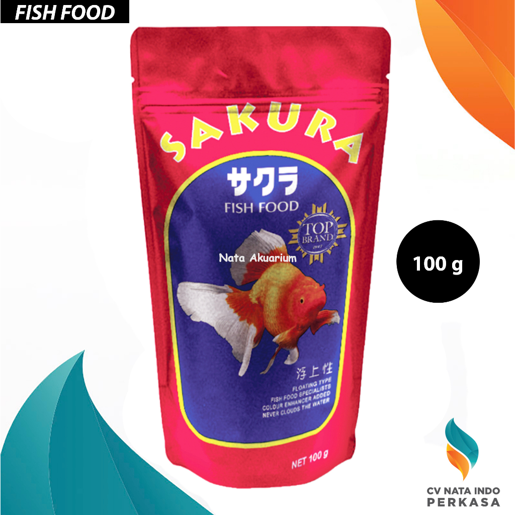 Jual Pakan Ikan Hias Pelet Ikan Hias Sakura Fish Food 100gr | Shopee ...