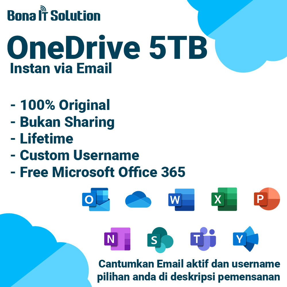 Jual OneDrive 5TB Lifetime - Murah - Berganransi | Shopee Indonesia