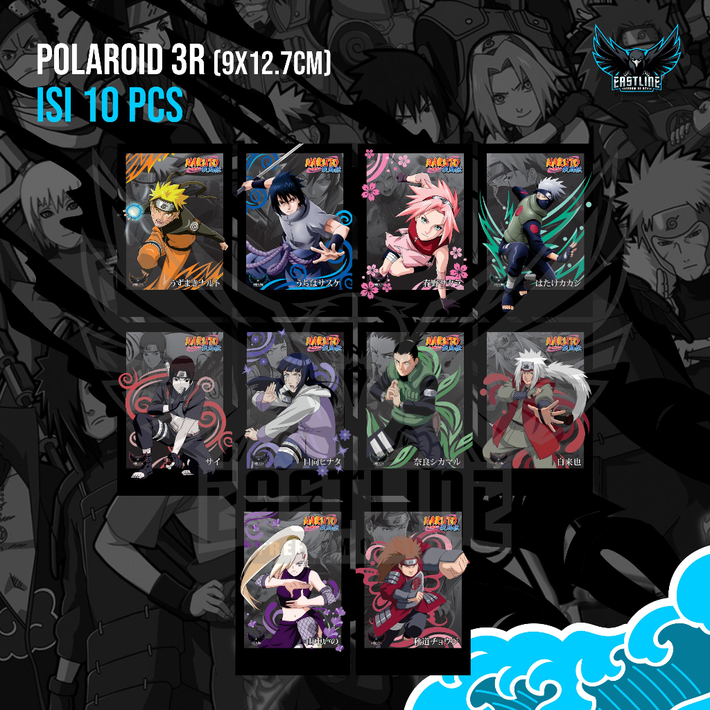 Jual Polaroid Photocard Anime Naruto Shippuden Desain Eksklusif AP260 ...