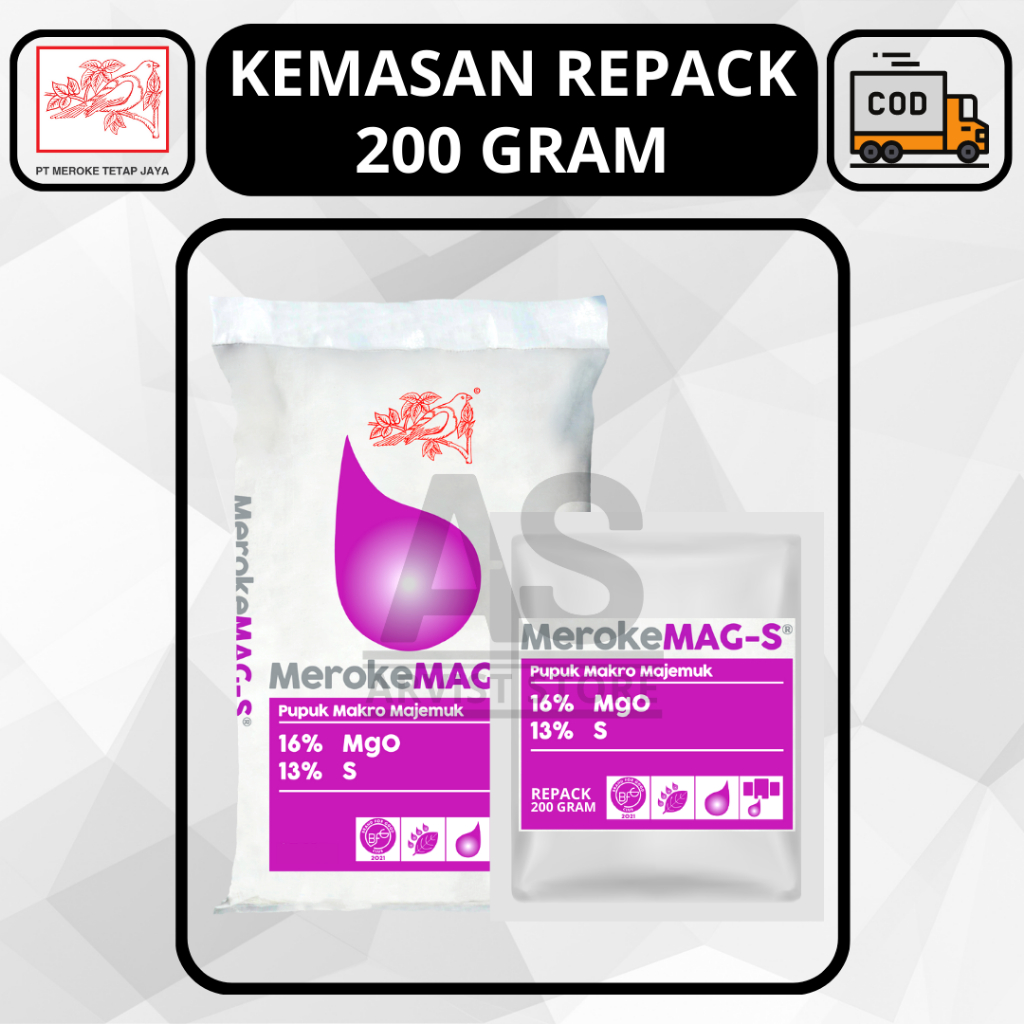 Jual Pupuk MEROKE MAG-S 100 Gram Kemasan Repack MAG S Magnesium Sulfat ...
