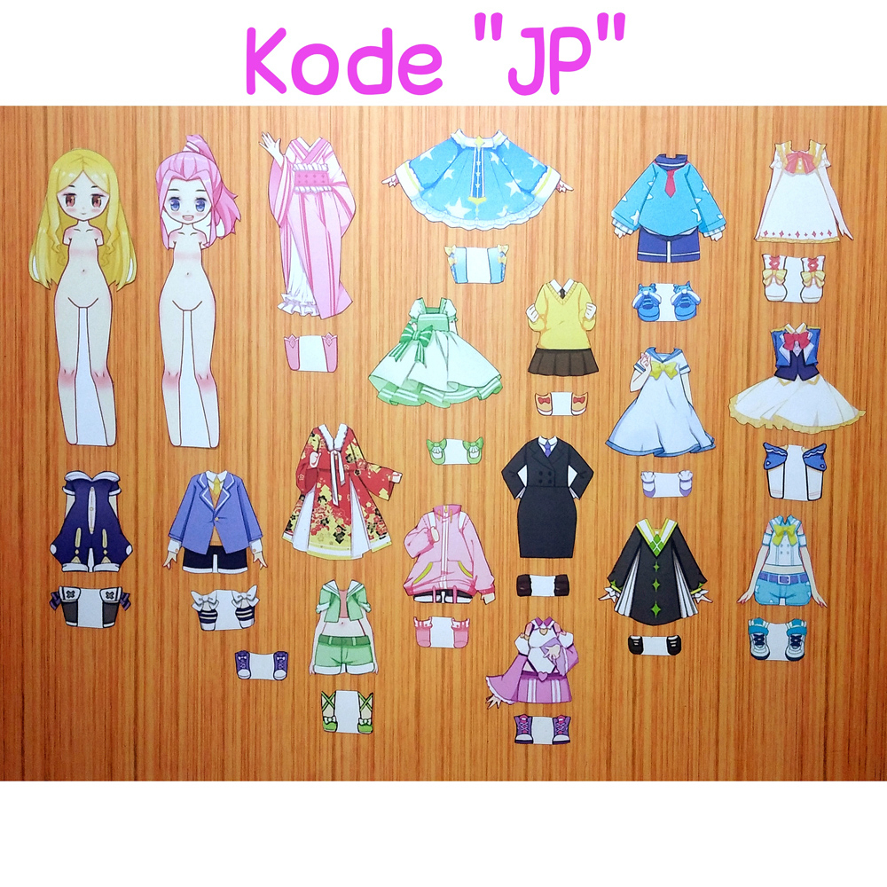 Jual Bp Bpan Orang Mainan Anak Edukasi Paper Doll Bongkar Pasang Baju ...