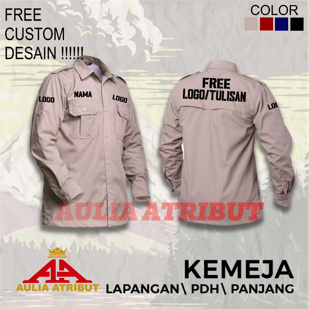 Jual kemeja kantor / kemeja pria / kemeja pdh pdl custom bordir terbaik ...