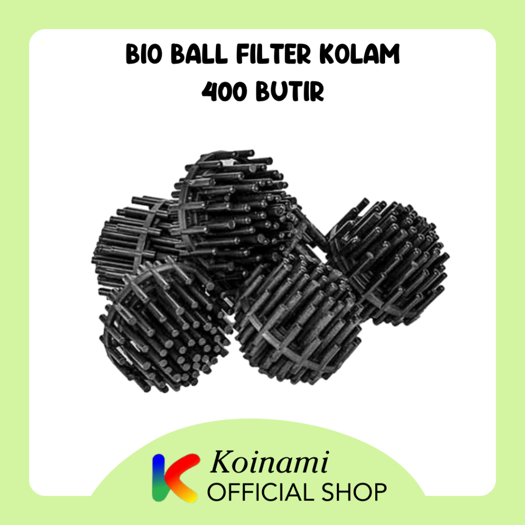 Jual BIO-BALL isi 400 butir / BIOBOL filter kolam ikan koi / saringan ...