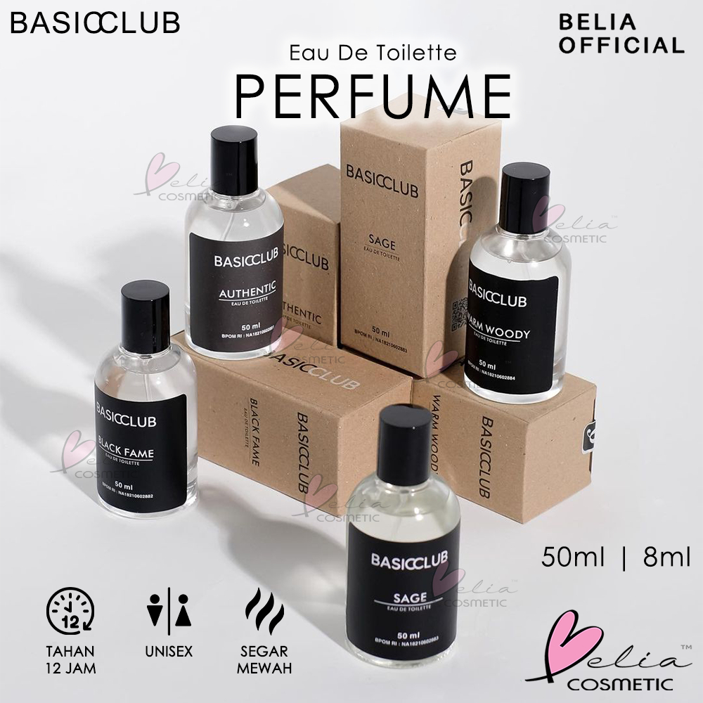 Jual BELIA BASICCLUB Eau De Toilette Perfume 50ml | 8ml | Parfum EDT ...