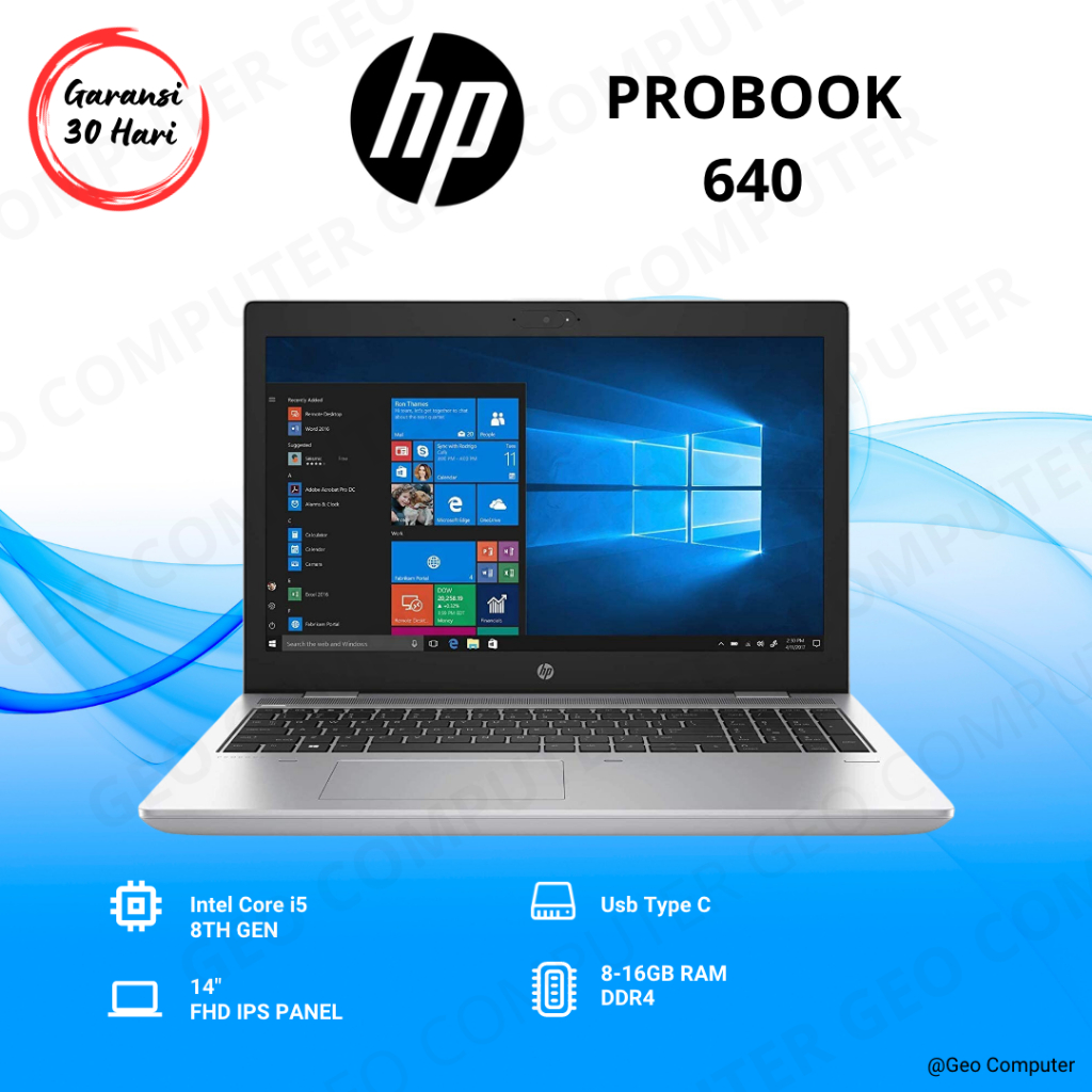 Jual PROMO!!! HP PROBOOK 640 G4 Intel core i5-8Gen/Full HD ips/Backlite ...