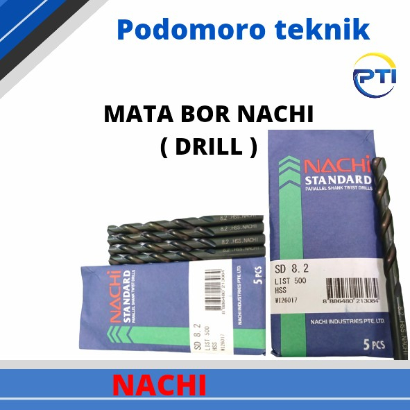 Jual NACHI Mata Bor 3.3 mm Drill 3.3 mm HSS Mata Bor Besi Merk NACHI ...