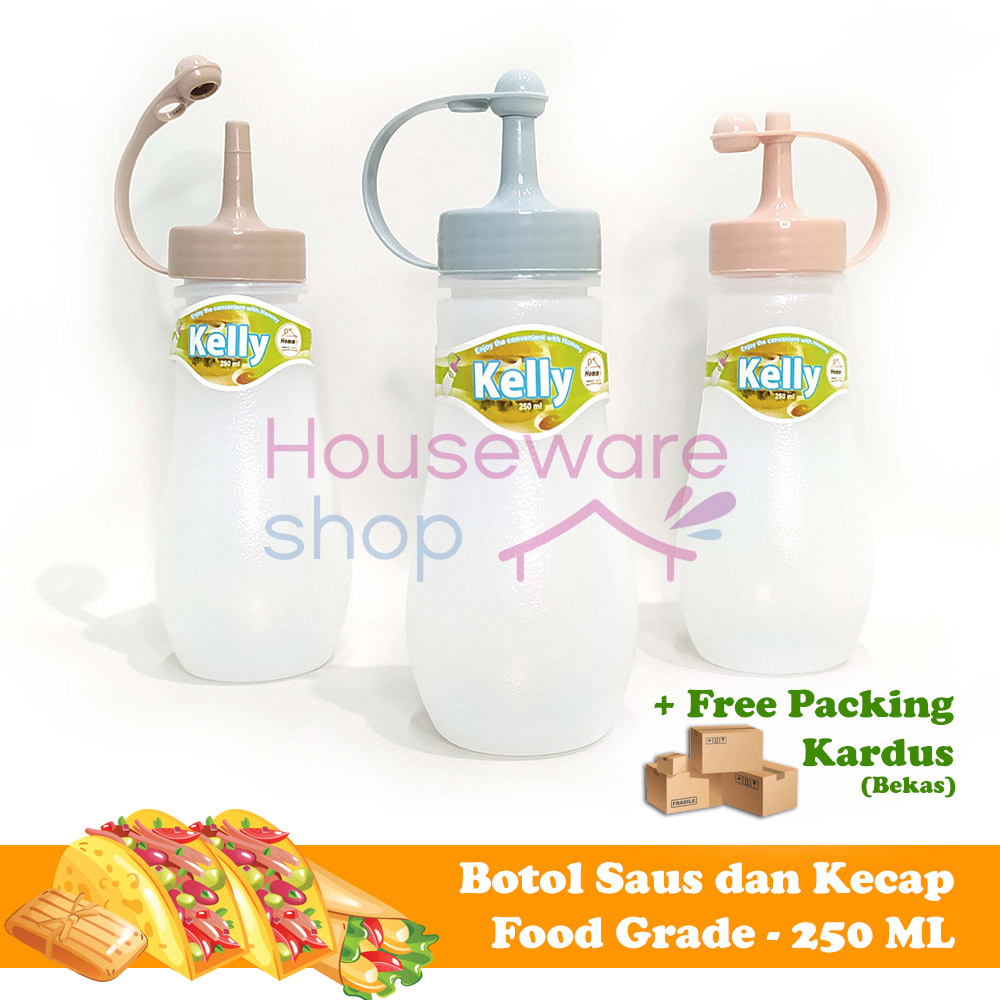 Jual Sauce Keeper / Botol Saus Saos dan Kecap Kelly - 250ml | Shopee ...