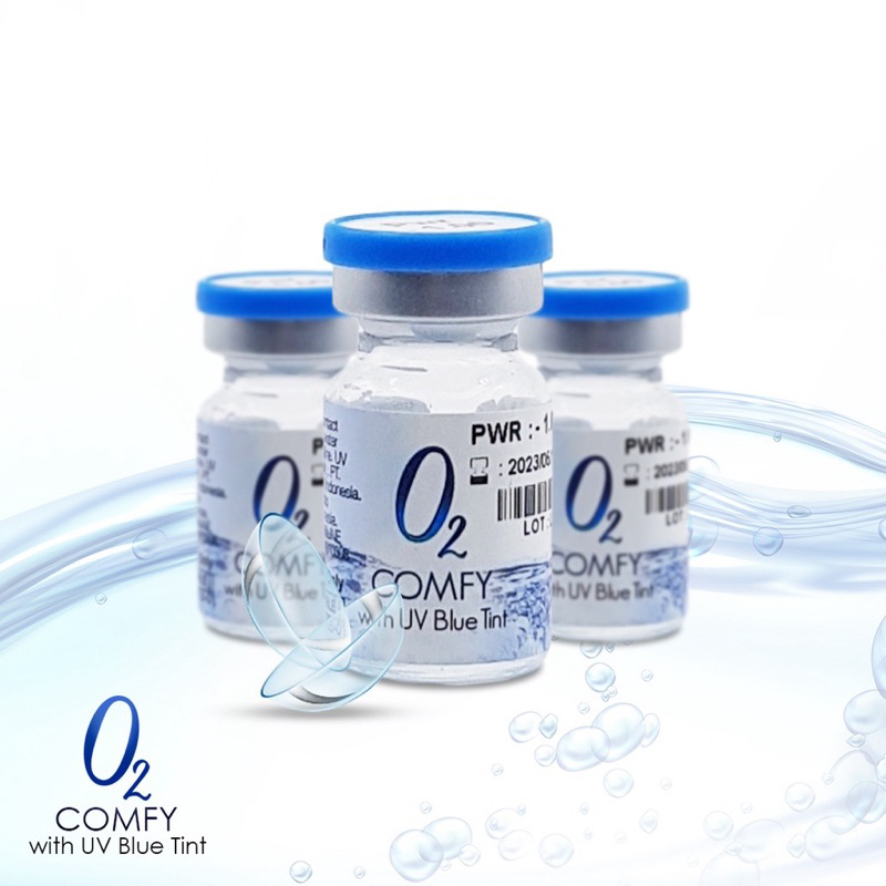 Jual SOFTLENS BENING MINUS O2 COMFY KADAR AIR 55% | Shopee Indonesia