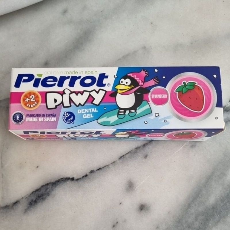 Jual Pierrot Piwy Strawberry Dental Gel Kids toothpaste pasta gigi anak ...