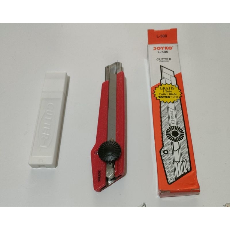 Jual cutter Joyko L-500 (gratis mata cutter 1box=5pcs!) | Shopee Indonesia