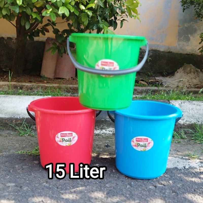 Jual Ember plastik 15 liter basic home lion star | Shopee Indonesia