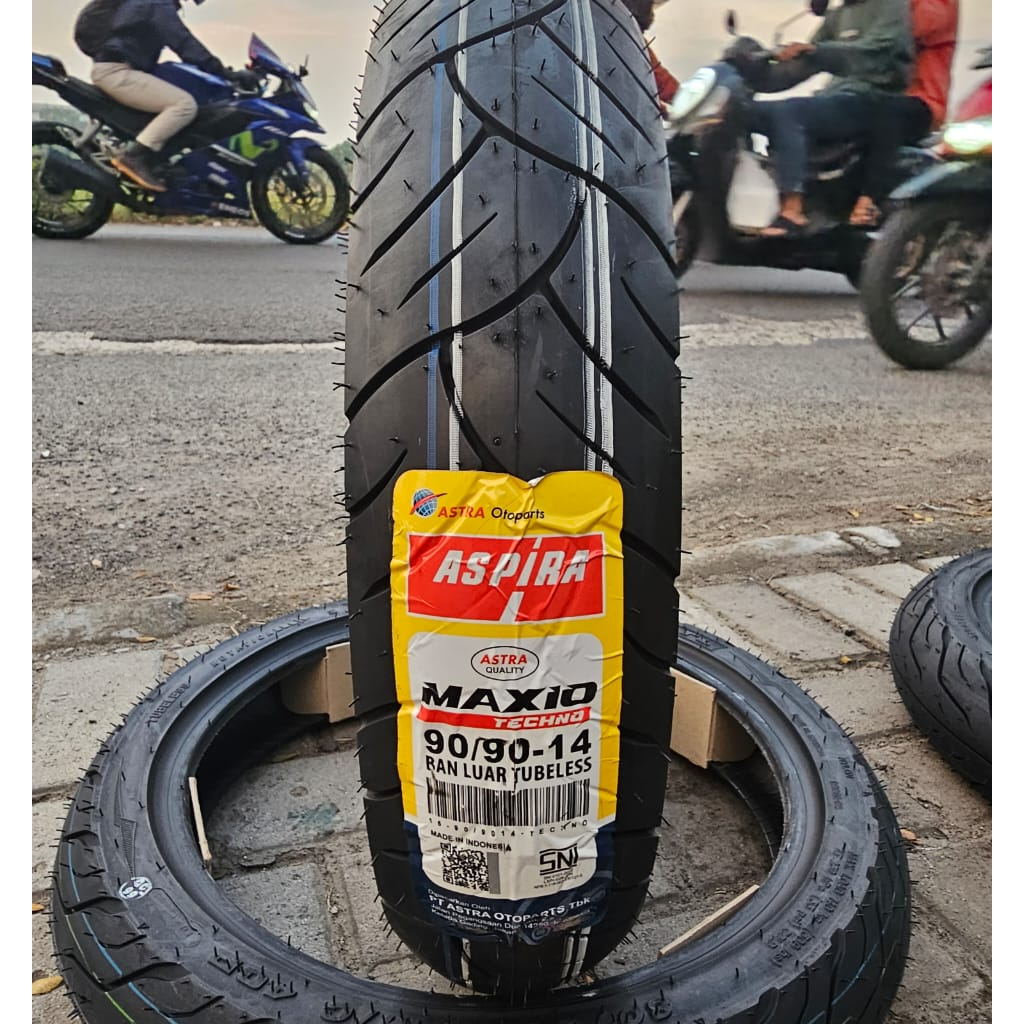 Jual Ban aspira maxio SPR 38 TL 80 / 90 -14 TUBLESS untuk matik Ban honda | Shopee Indonesia