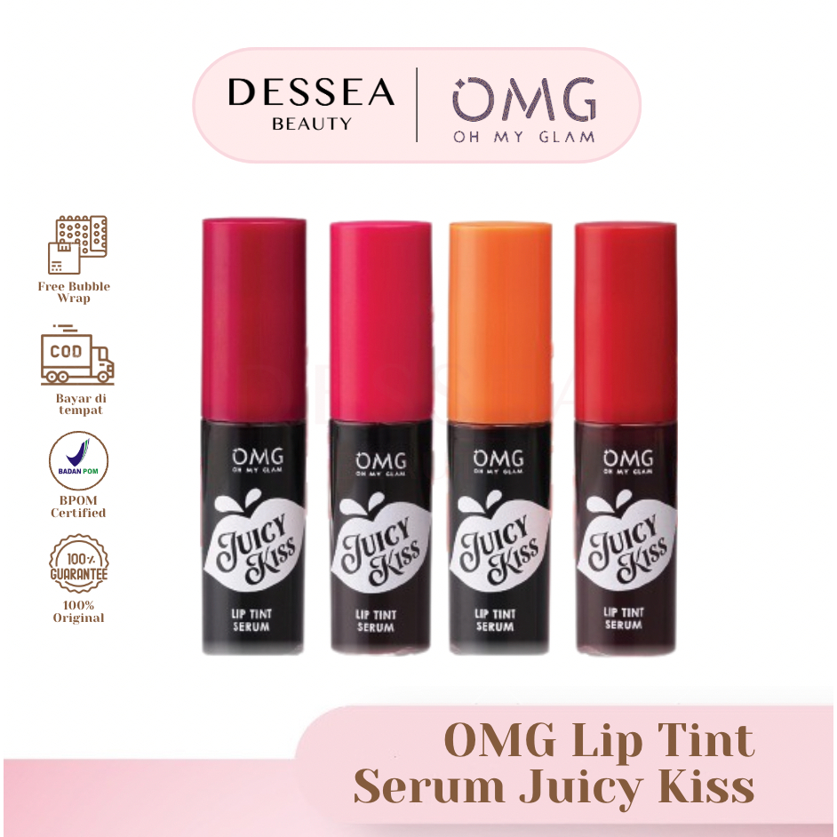Jual OMG - Juicy Kiss Lip Tint Serum 5.3gr | Oh My Glam | Shopee Indonesia