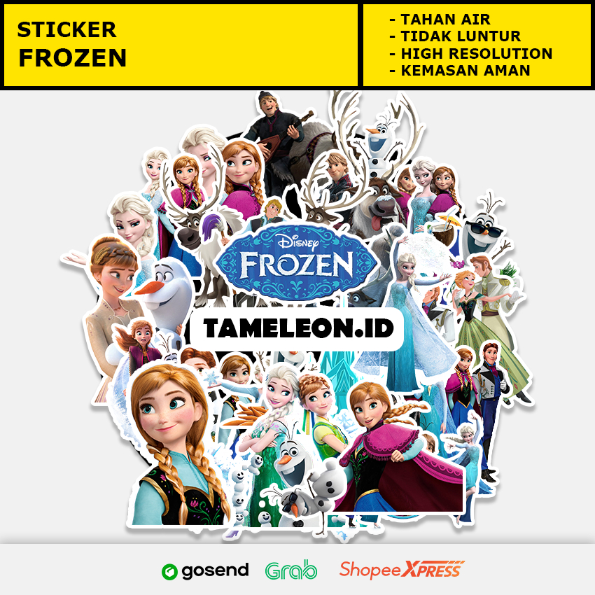 Jual Sticker Anime,Frozen, Sticker Handphone Sticker Laptop Anti luntur ...