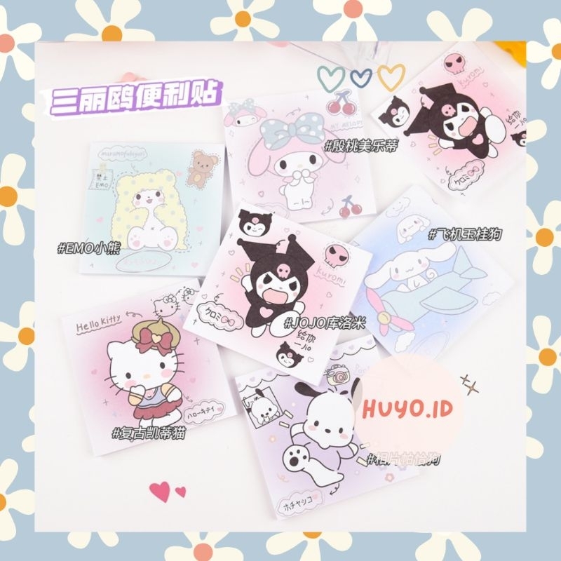 Jual Sticky Notes Sanrio | Sticky Note Sanrio | Sticky Note Cute ...