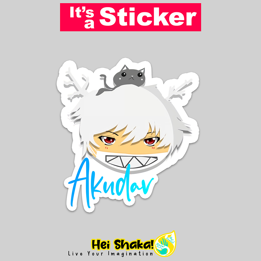 Jual Stiker Akudav Gamer Streamer YoutuberSticker Bahan Vinyl Anti Air ...