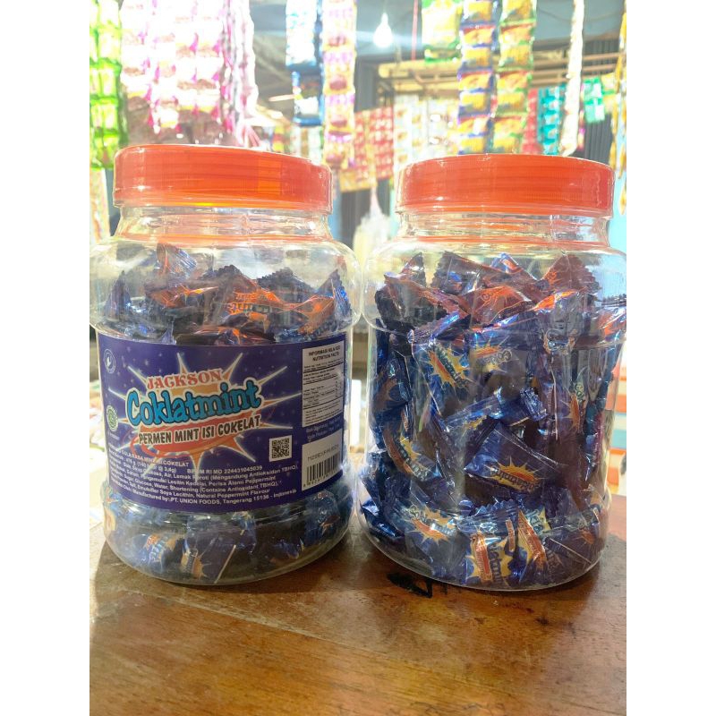 Jual JACKSON COKLAT MINT / PERMEN MINT ISI COKELAT 1 TOPLES ISI 140 ...