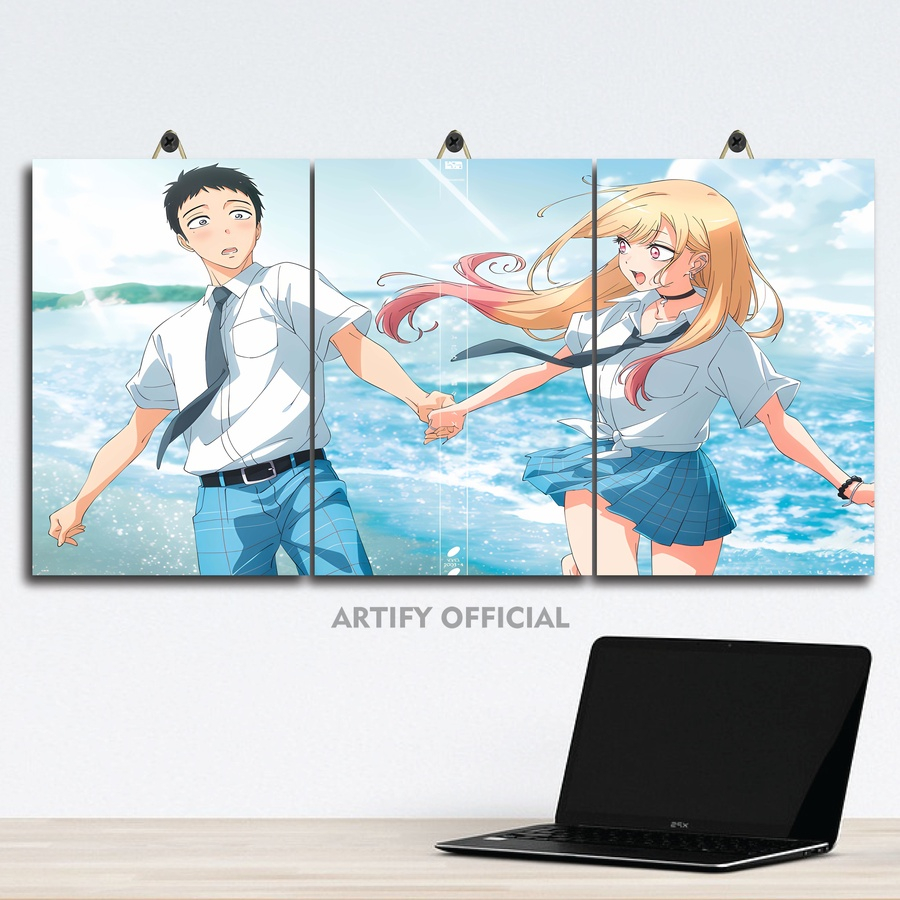 Jual POSTER DINDING DAPUR GAMBAR WAIFU SHINJU INUI 60X30 MULTI PANEL ...