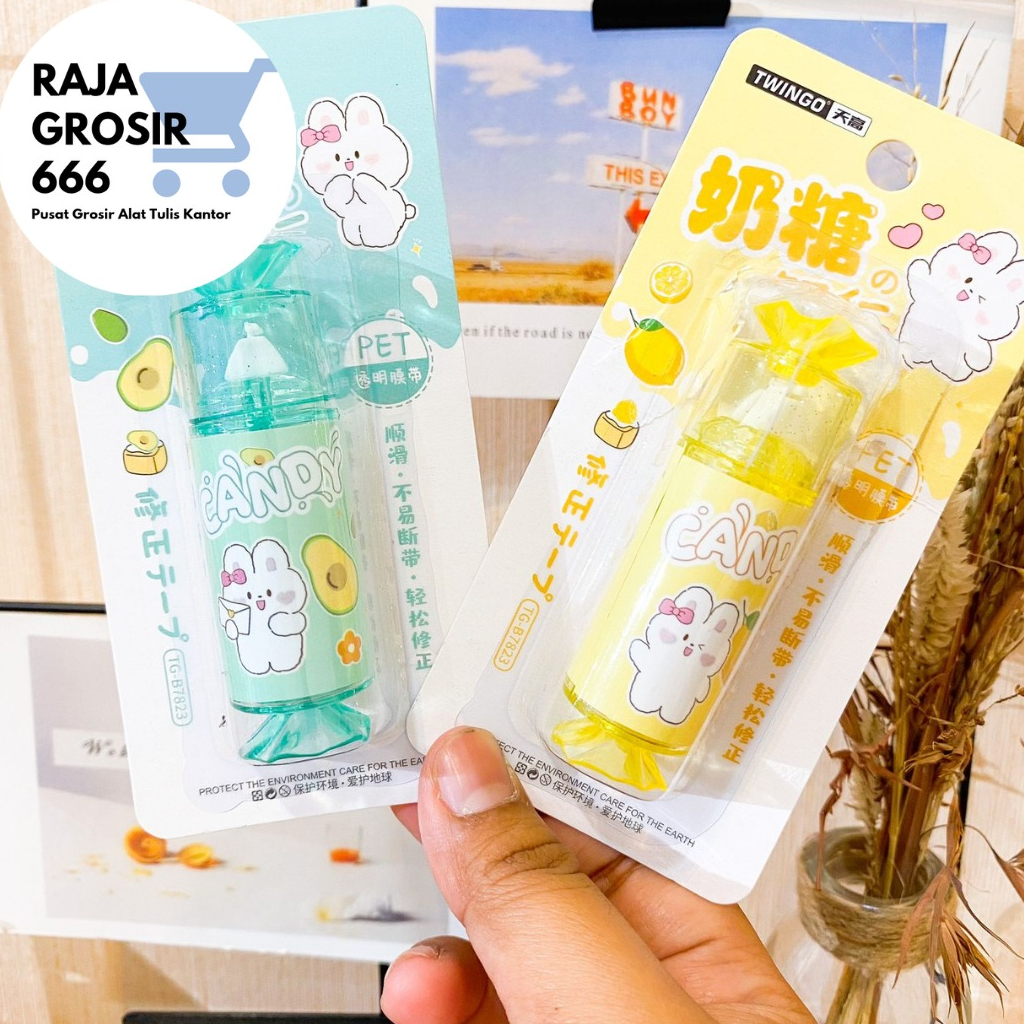 Jual Correction Tape Twingo Candy tipex TIP X alat tulis sekolah kantor ...