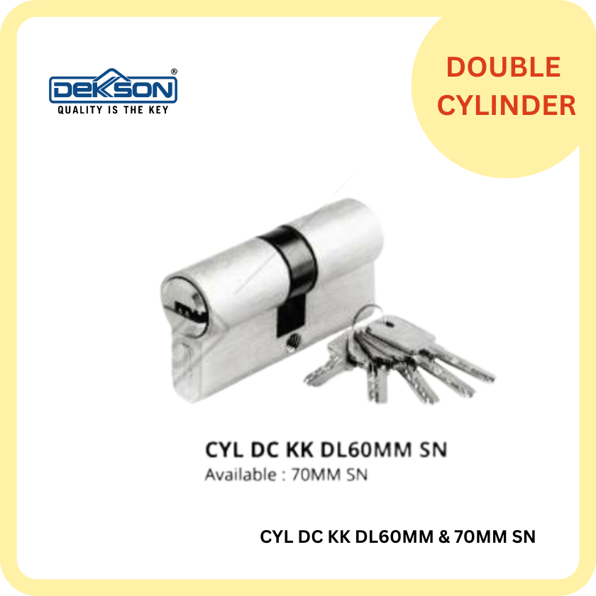 Jual Kunci Double Cylinder DEKKSON CYL DC KK DL 60MM & 70MM SN | Shopee Indonesia
