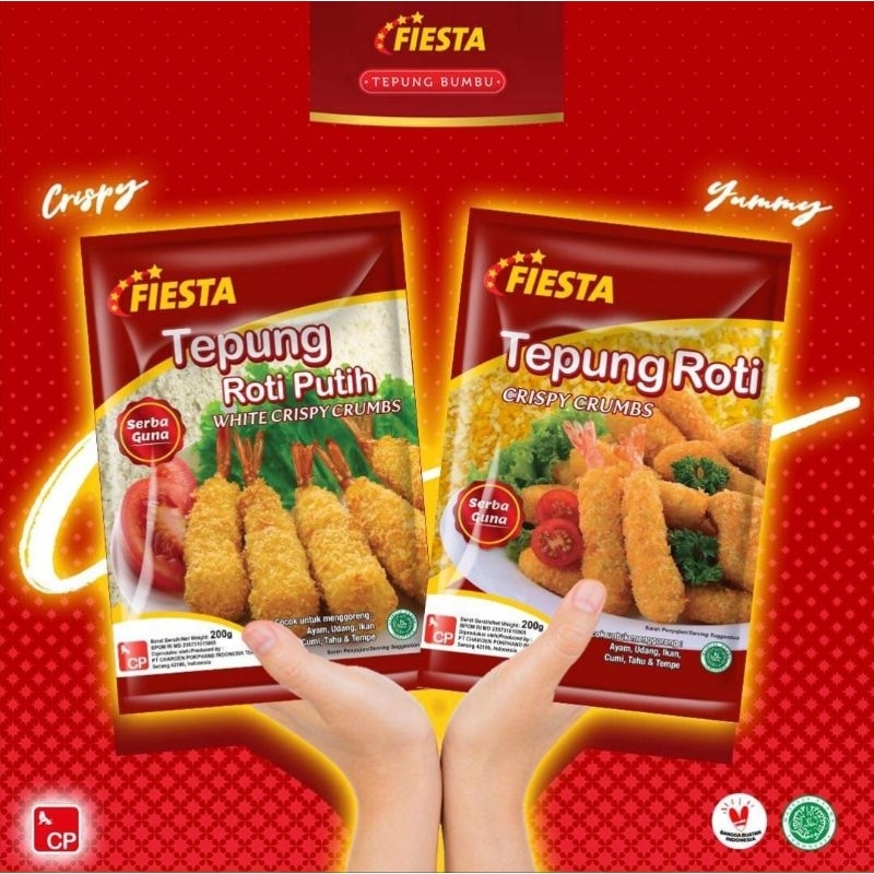Jual FIESTA Tepung Roti 200g | Tepung Roti Crispy Crumbs | Tepung Roti ...
