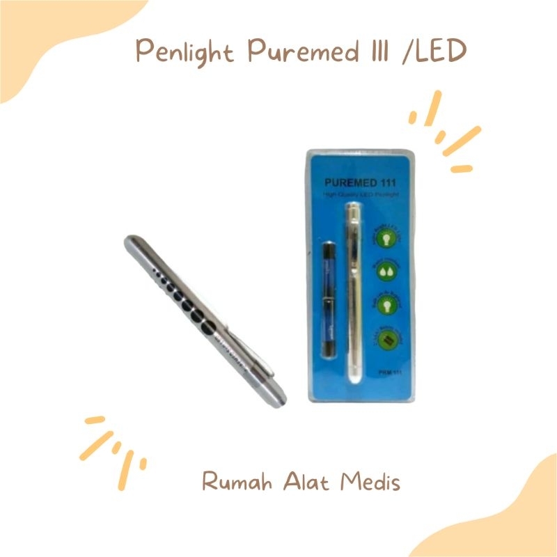 Jual Penlight Puremed 111 Senter LED Penlight LED Cahaya Putih | Shopee Indonesia