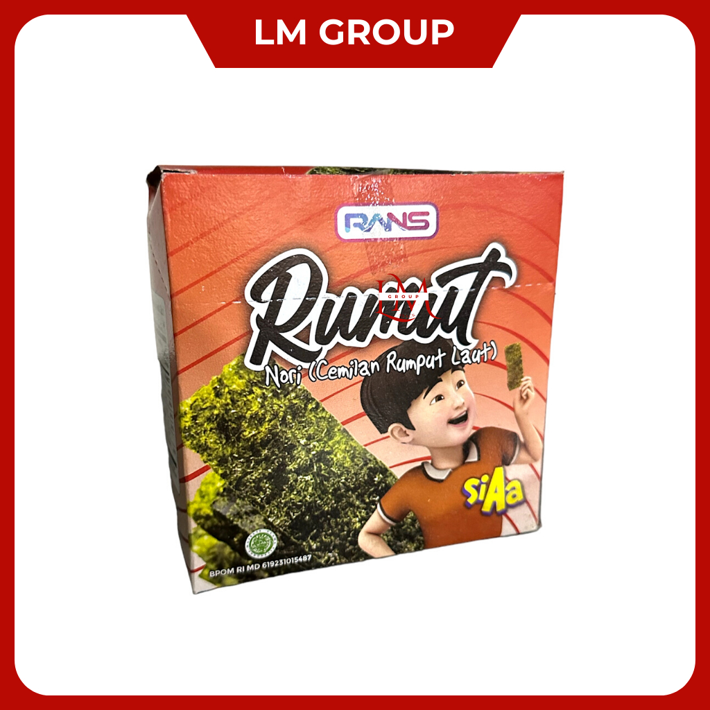 Jual RANS Rumut Nori Cemilan Rumput Laut 1 Pack Isi 12 pcs | Shopee ...
