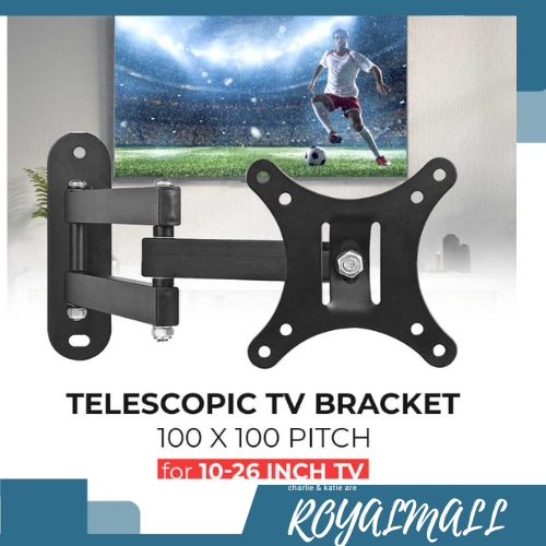 Jual Telescopic TV Bracket 100 x 100 Pitch for 10-26 Inch TV / Alat ...