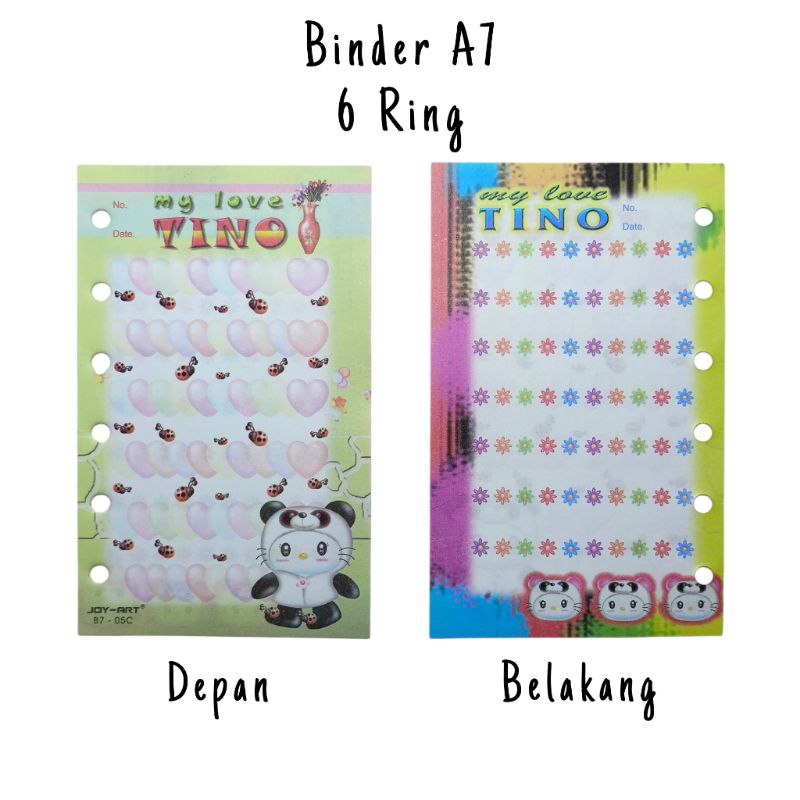 Jual PRELOVED - 10 Lembar Isi Binder A7 Refill Binder A7 Binder Fancy ...