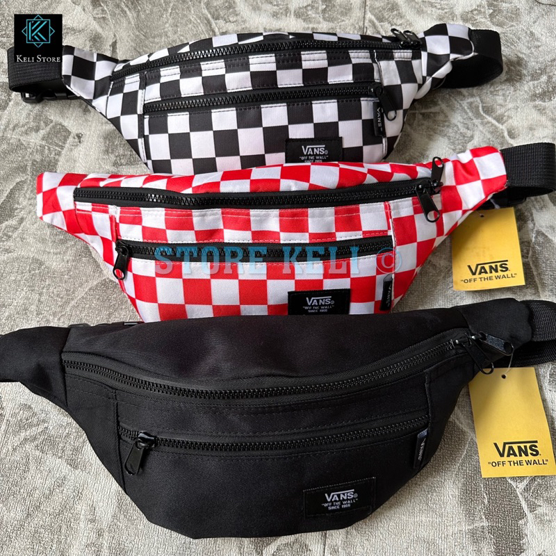 Jual Waistbag Vans Off The Wall / Tas Selempang Dada Motif Catur Canvas ...