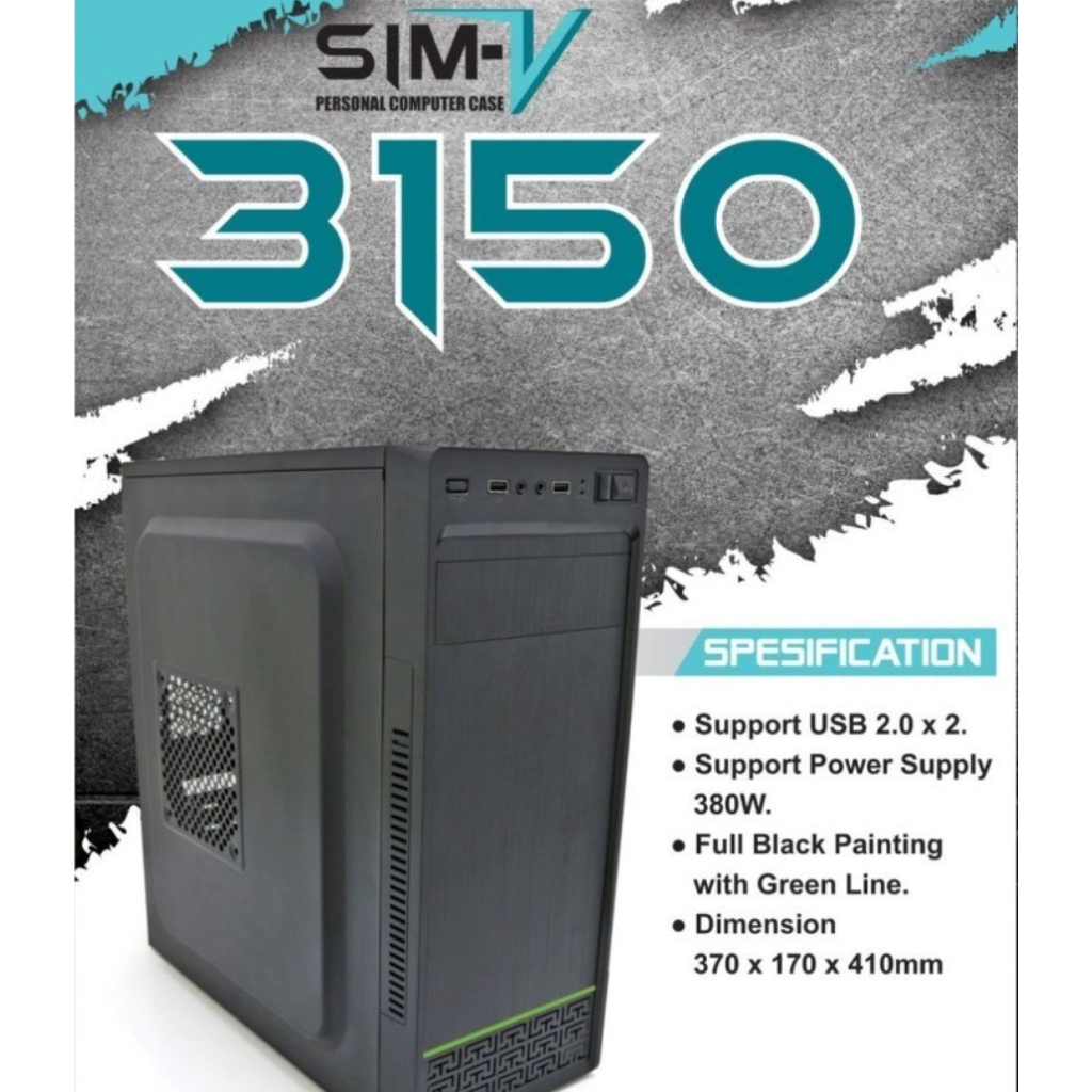 Jual Casing Simbadda Sim-V Casing PC Komputer Simbadda Sim V 3150 Case ...