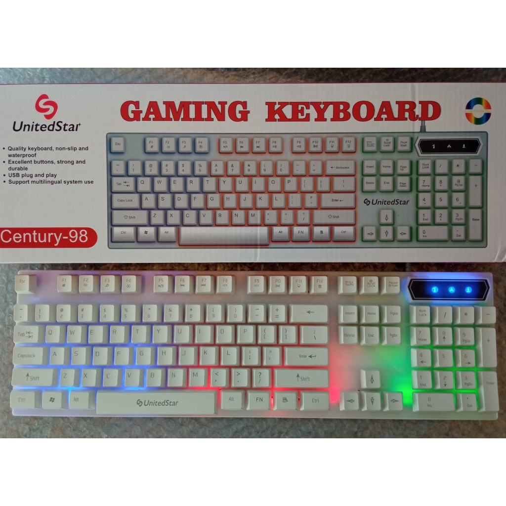 Jual UnitedStar Gaming Keyboard LED RGB for Apex Legends CS GO Fortnite ...