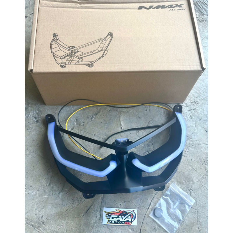 Jual Lampu Alis DRL Depan Nmax New RGB Plus Frame Alis Nmax Lampu Senja ...