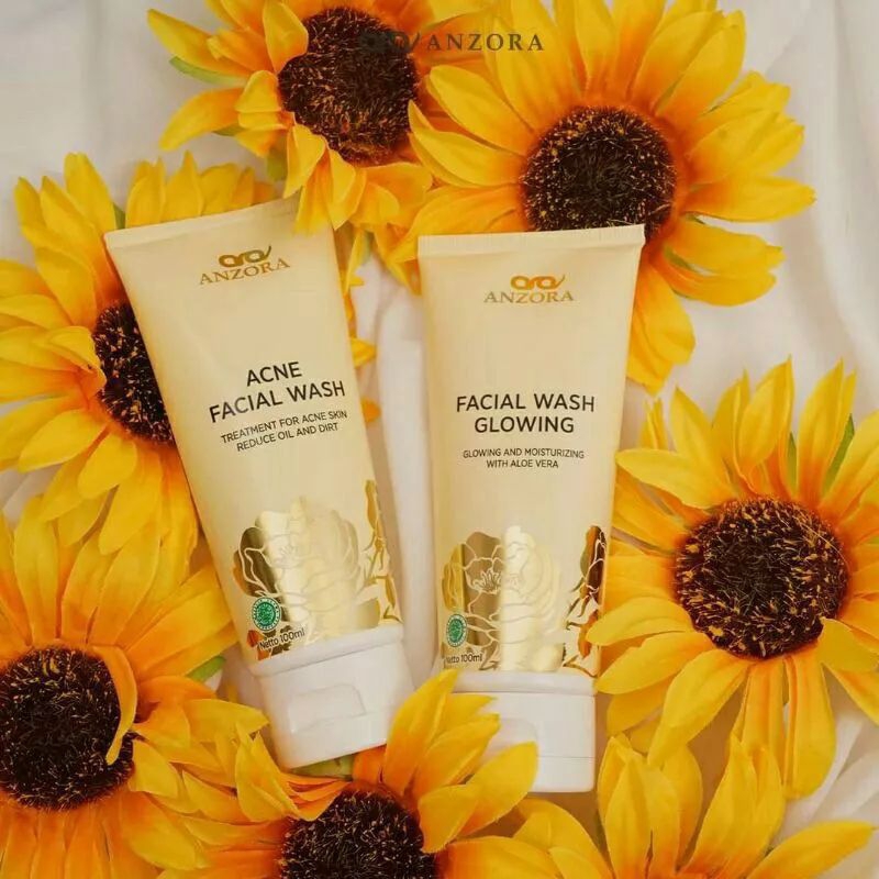 Jual bonus gift facial wash anzora acne facial wash glow | Shopee Indonesia