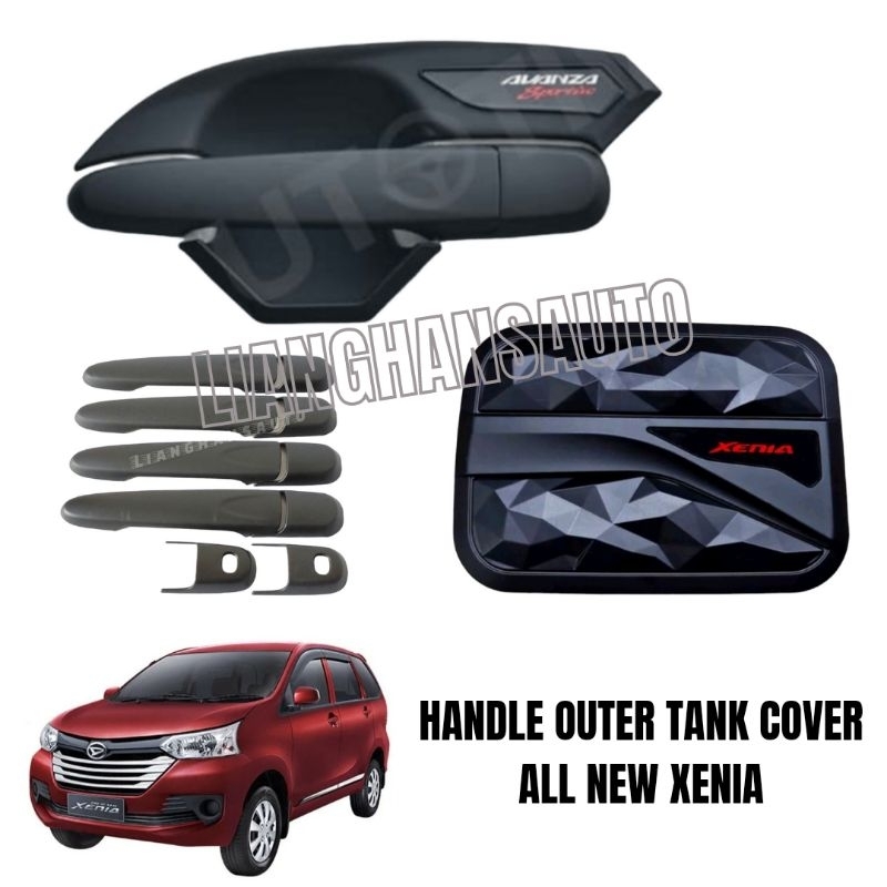 Jual PAKET HANDLE OUTER TANK COVER ALL NEW XENIA DIAMOND HITAM | Shopee Indonesia