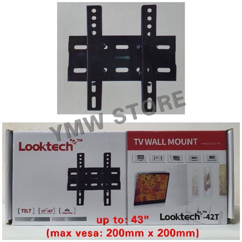 Jual LOOKTECH 42T / 42 T Wall Bracket TV LCD / LED 15 inch - 43 inch ...