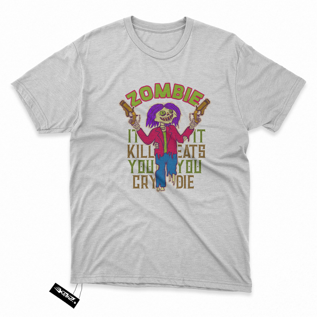 Jual KAOS Zombie - Kain Katun Tshirt / baju distro Keren gambar desain ...