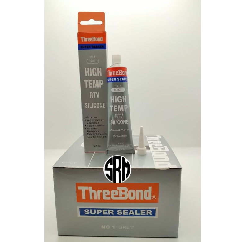 Jual LEM THREEBOND THREE BOND NO 1 GREY SILVER ABU 75 GRAM SILICONE RTV HIGH TEMP SUPER SEALER 1 ...