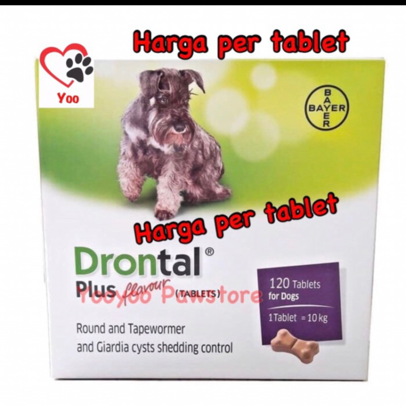 Jual Drontal Plus Dog obat cacing anjing | Shopee Indonesia