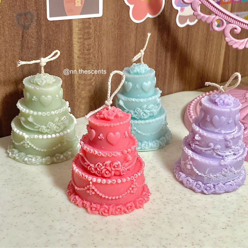 Jual candle princess / cake candle / scented candle / cute gift / cute ...