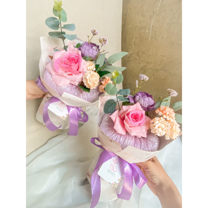 Jual BUKET BUNGA MINI ARTFISIAL | candy dounut | Shopee Indonesia