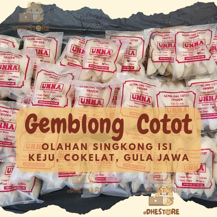 Jual Gemblong cotot frozen UNNA khas Salatiga rasa Coklat,Keju dan ...
