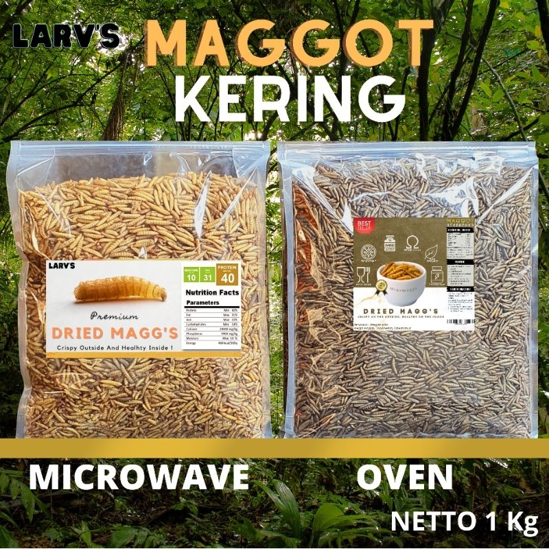 Jual Ulat Maggot Kering 1 Kg Microwave / Oven | Shopee Indonesia