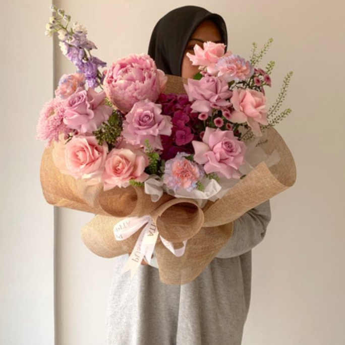 Jual BOUQUET BUNGA "Large Peony" (BUNGA ASLI / BUNGA FRESH / HADIAH ...