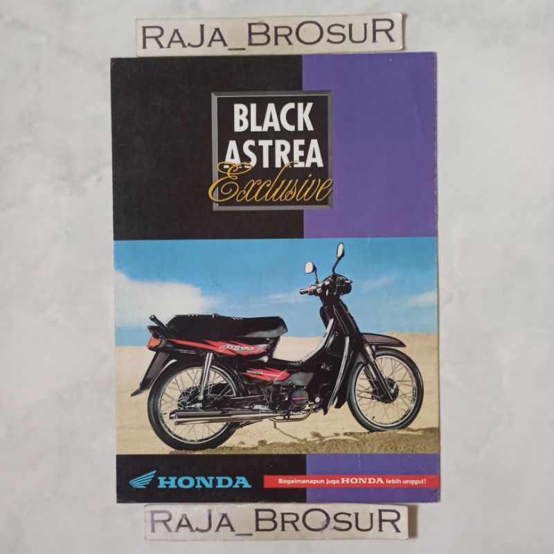 Jual Poster brosur katalog leaflet jadul lawas Honda Black Astrea ...