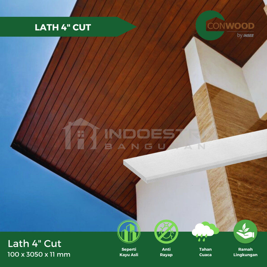 Jual Conwood Lath 4" Cut Ceiling / Conwood Decorative (100 x 3050 x 11 ...